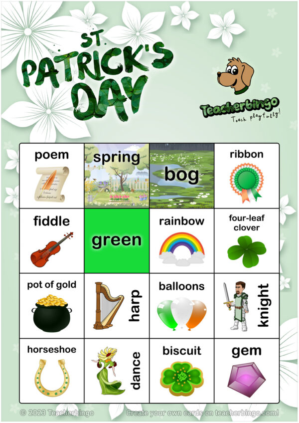 St Patrick’s Day Bingo 4x4 (100 pages + call sheet) | Made By Teachers