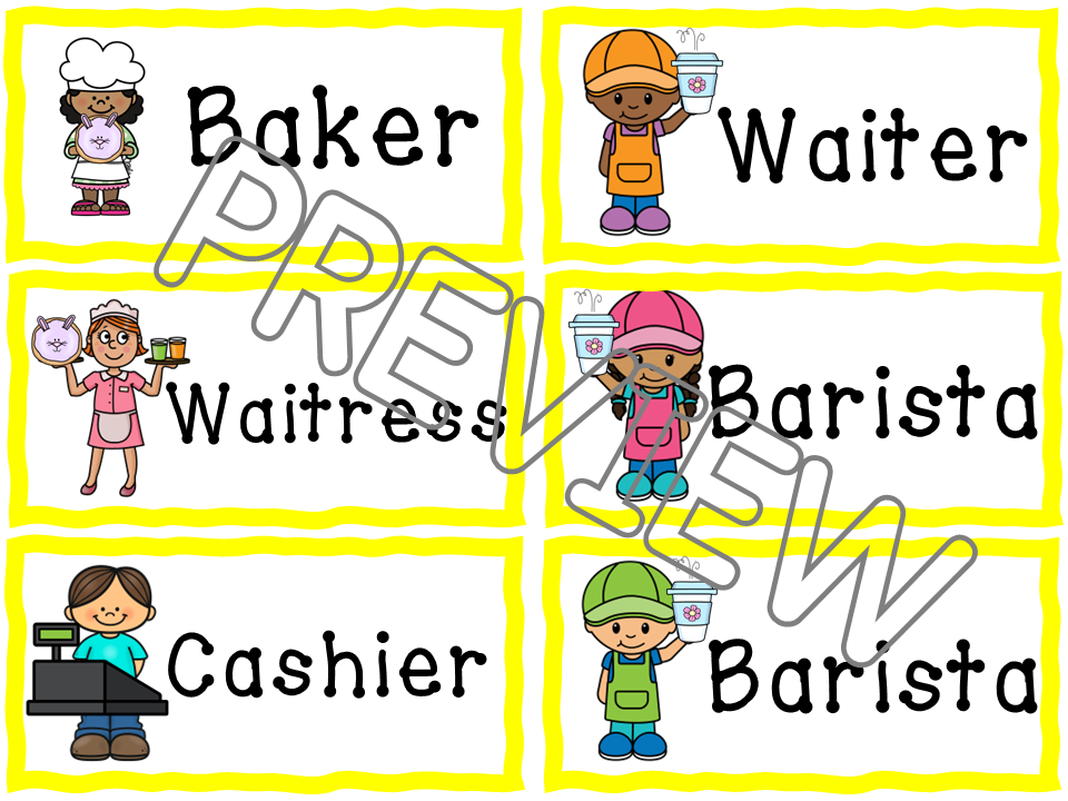 Bunny Cafe Dramatic Play Set Easter Pretend Play | Made By Teachers