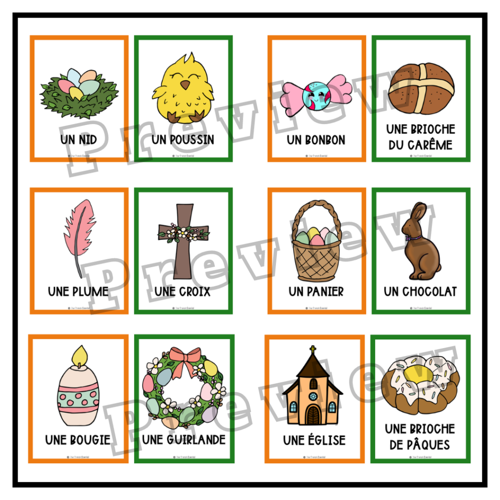 FRENCH Easter / Pâques - Posters/Flashcards/Classroom Décor [Printable ...