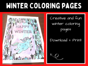 High School Winter Coloring Pages | Three Holiday Coloring Pages | 9-12 ...