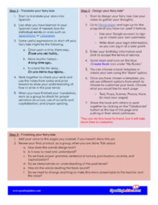 Fairy Tales - Spanish Sub Lesson Plan for Intermediate Students | Made ...