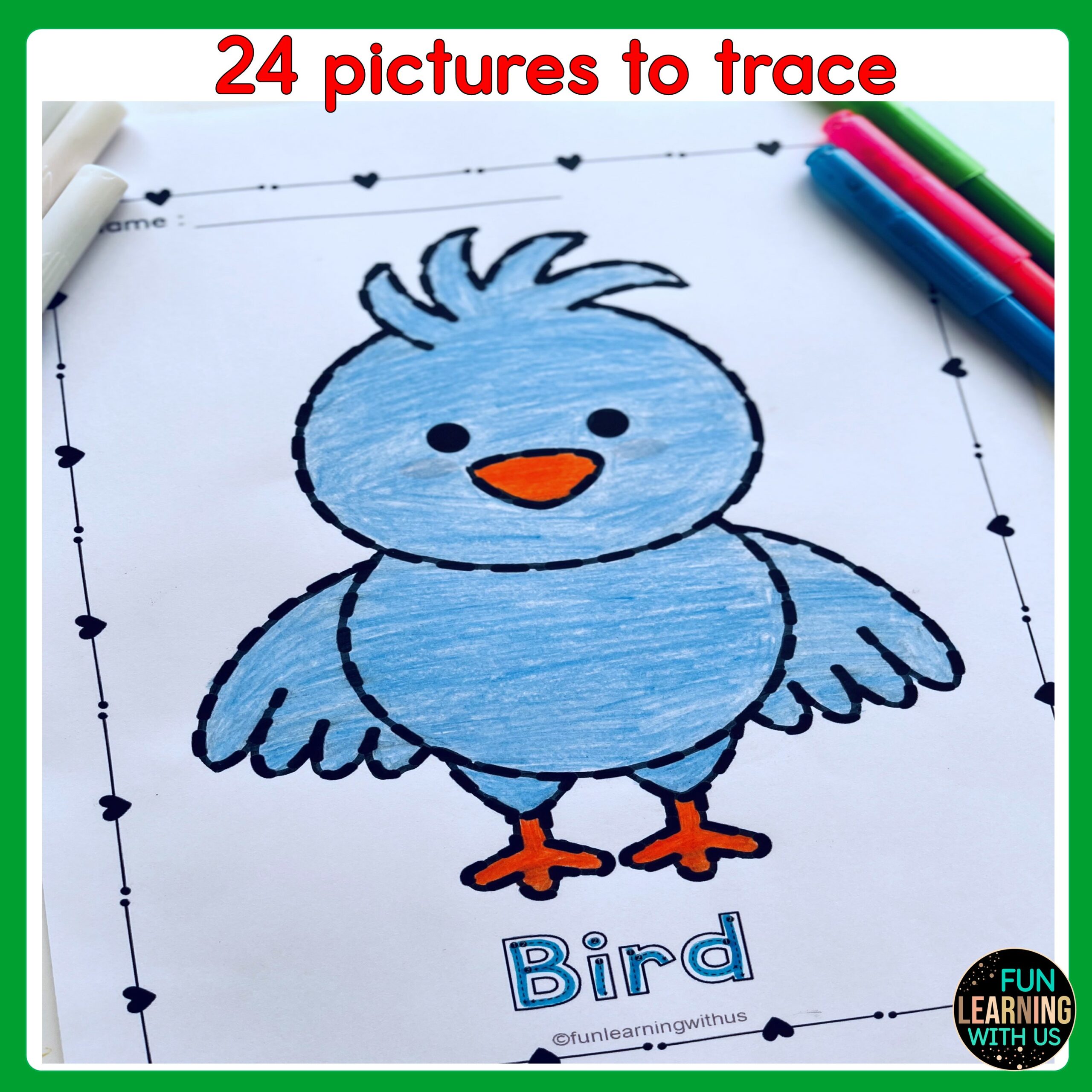 Spring Picture Tracing & Coloring Fine Motor Worksheets | Made By Teachers