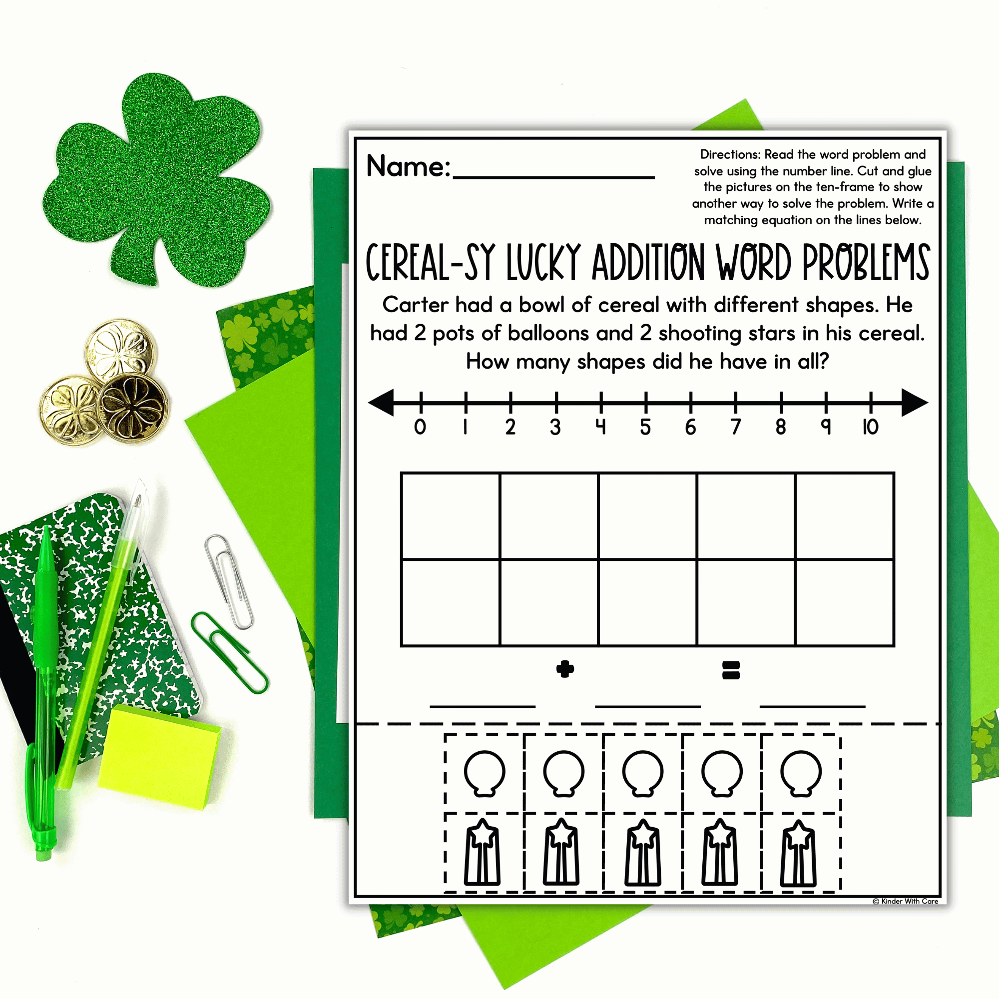 Cereal-sy Lucky Addition Word Problems | Made By Teachers