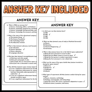 Mae Jemison Reading Comprehension | Article And Questions | Passages ...