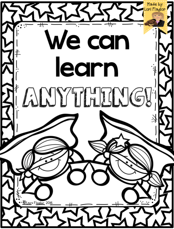 Growth Mindset Superhero Coloring Pages | Made By Teachers
