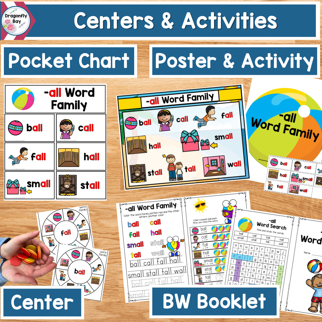 all Short A Word Family Phonics Blending Printable Worksheets and ...