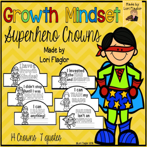 Growth Mindset Superhero Crowns | Made By Teachers