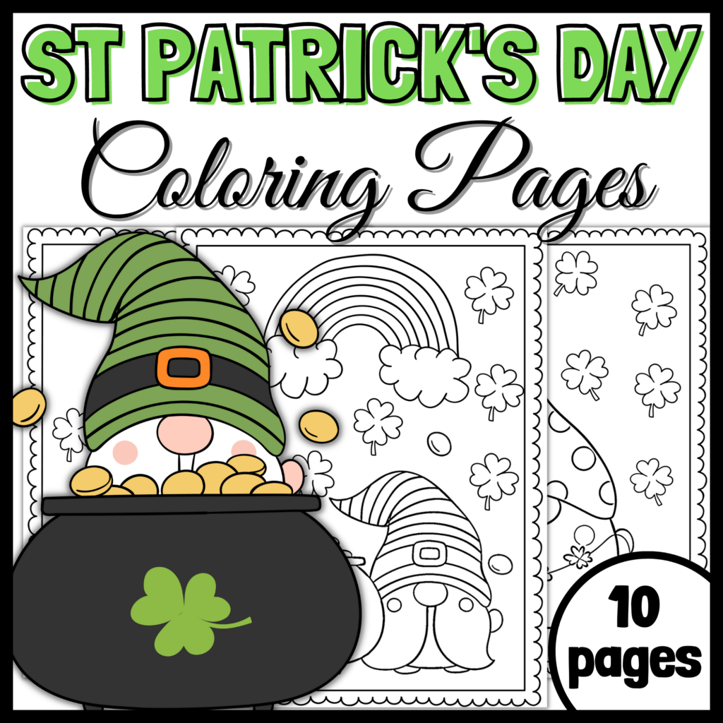 St. Patrick's Day Coloring Pages | St. Patrick's Day Gnomes Coloring ...