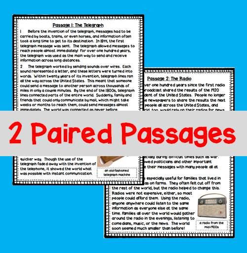 State Test Prep: Paired Passages with Writing Prompt - The Telegraph ...