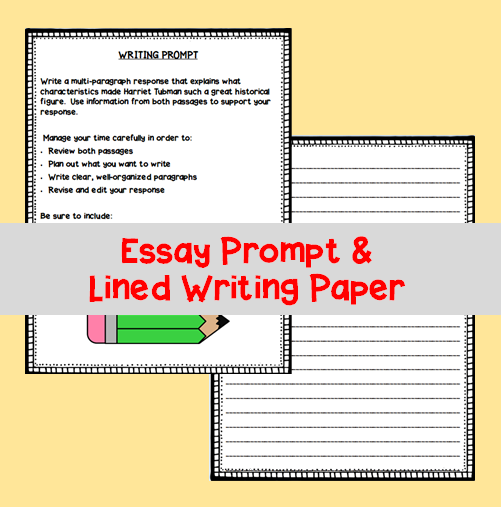 State Test Prep: Paired Passages with Writing Prompt - Harriet Tubman ...