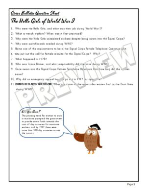 Civically Speaking--The Hello Girls of WWI | Made By Teachers