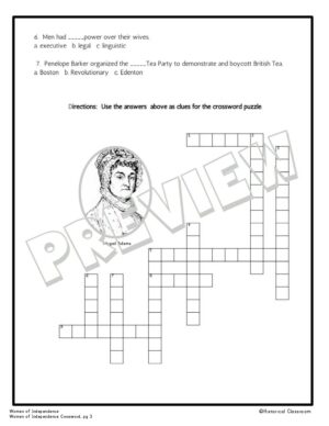 Women in History--The Women of Independence | Made By Teachers