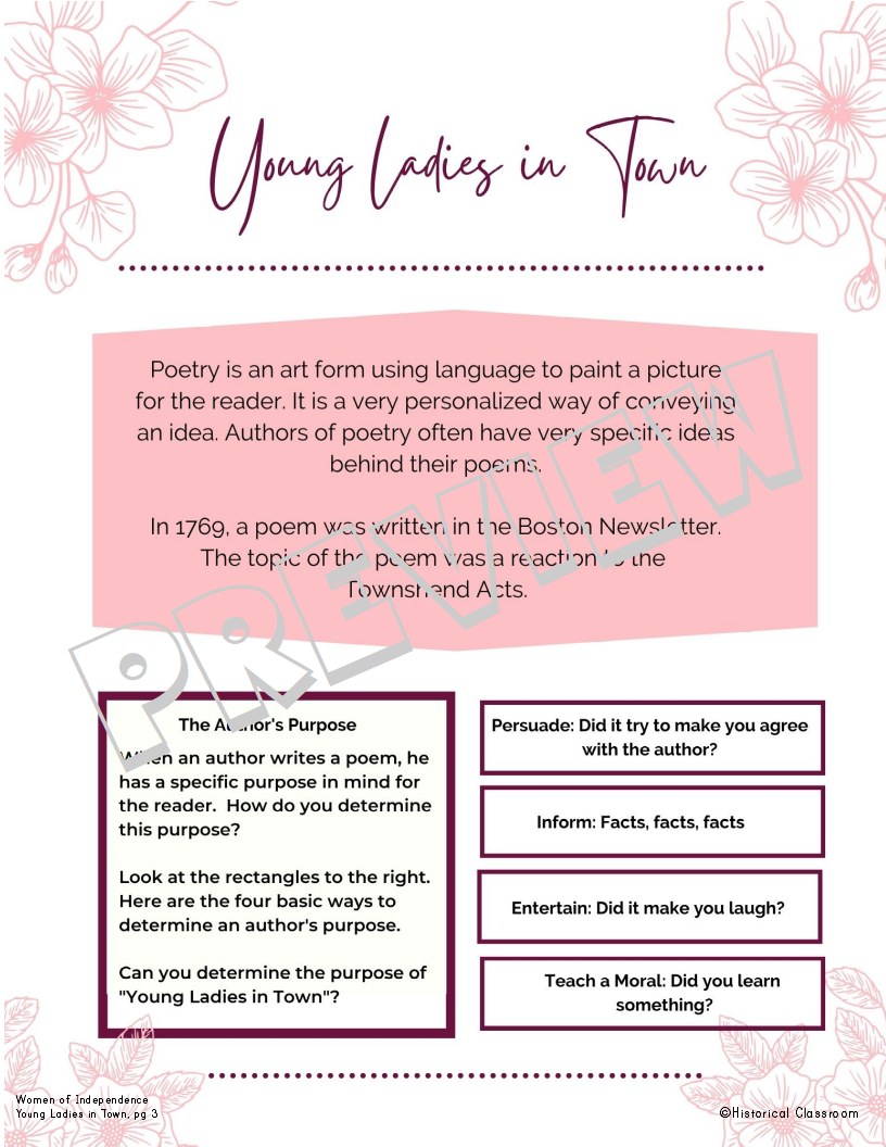 Women in History--The Women of Independence | Made By Teachers