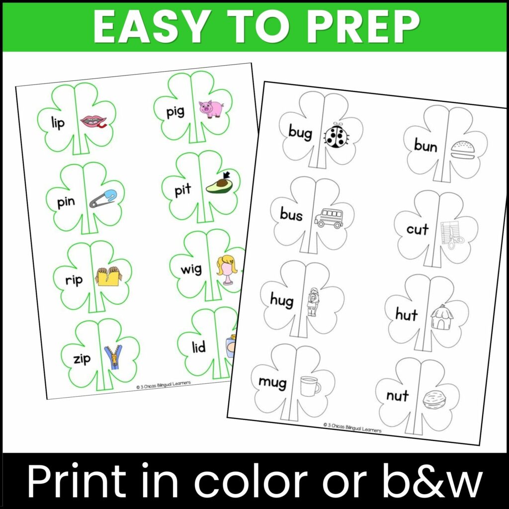 St. Patrick’s Day CVC Words Literacy Center Activity for March | Made ...