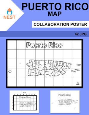 Puerto Rico Map Collaboration Poster | Made By Teachers