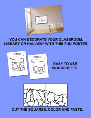 Puerto Rico Map Collaboration Poster | Made By Teachers
