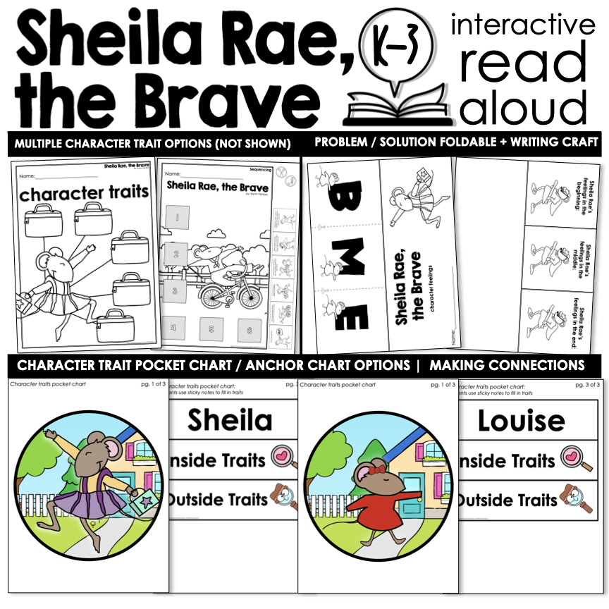 Sheila Rae the Brave Craft + Read Aloud | Sequencing | Kevin Henkes ...