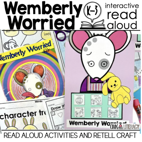 Wemberly Worried Craft + Read Aloud | Sequencing + RETELL Kit | Kevin ...