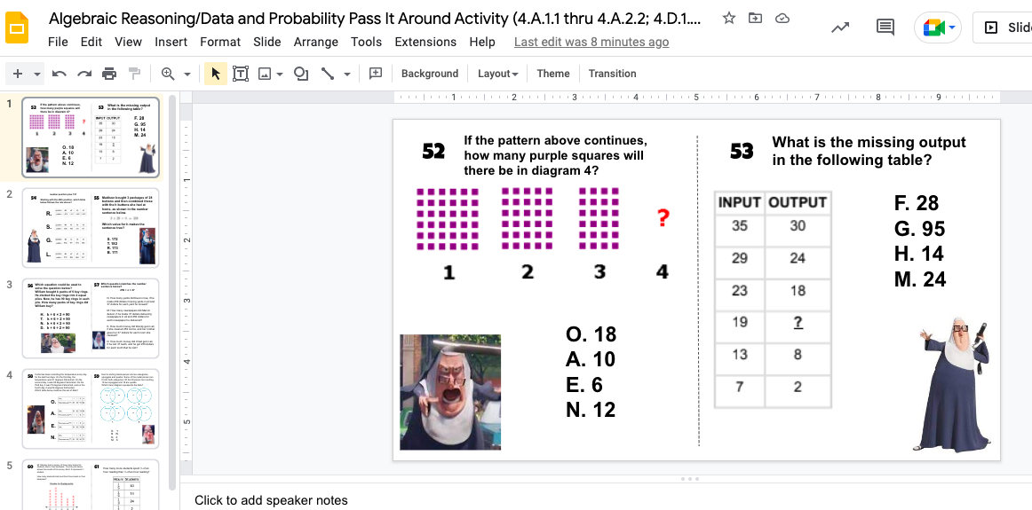 4th Grade Math Rise of Gru State Test Review | Made By Teachers