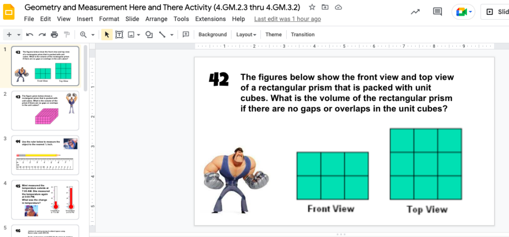 4th Grade Math Rise of Gru State Test Review | Made By Teachers