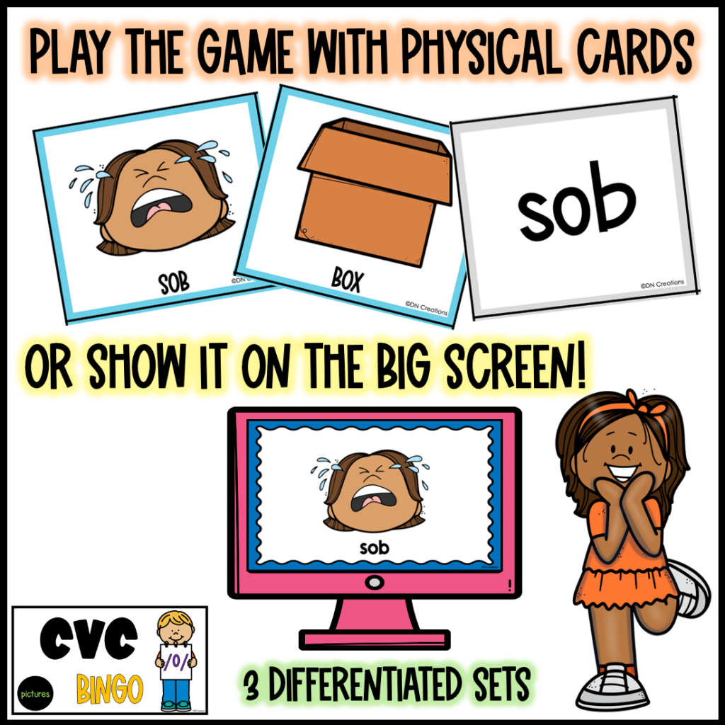 CVC Bingo for SHORT O | Short Vowel Sound Practice | Reading Games ...