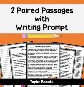State Test Prep: Paired Passages with Writing Prompt - Robots | Made By ...