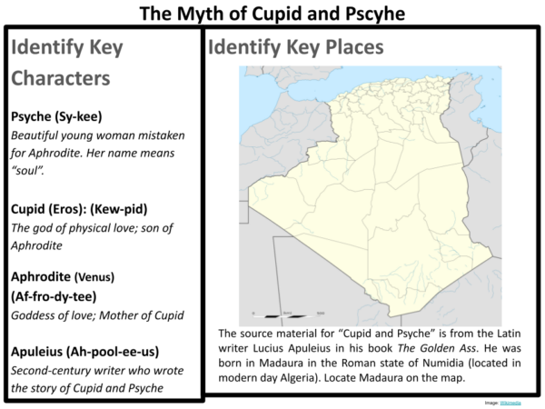 Cupid and Psyche Love Story: Mythology Series 3-Day Lesson Plan and ...
