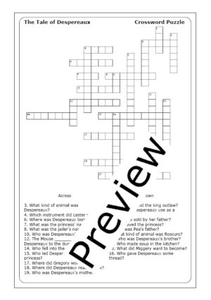 Kate DiCamillo "The Tale of Despereaux" worksheets | Made By Teachers