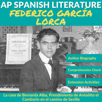 Federico García Lorca AP Spanish Literature Presentation & Activities ...