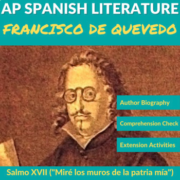 Francisco de Quevedo AP Spanish Literature Presentation & Activities ...