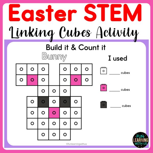 Easter Linking Cubes Mats | Fine motor Skill or STEM Center Mats | Made ...
