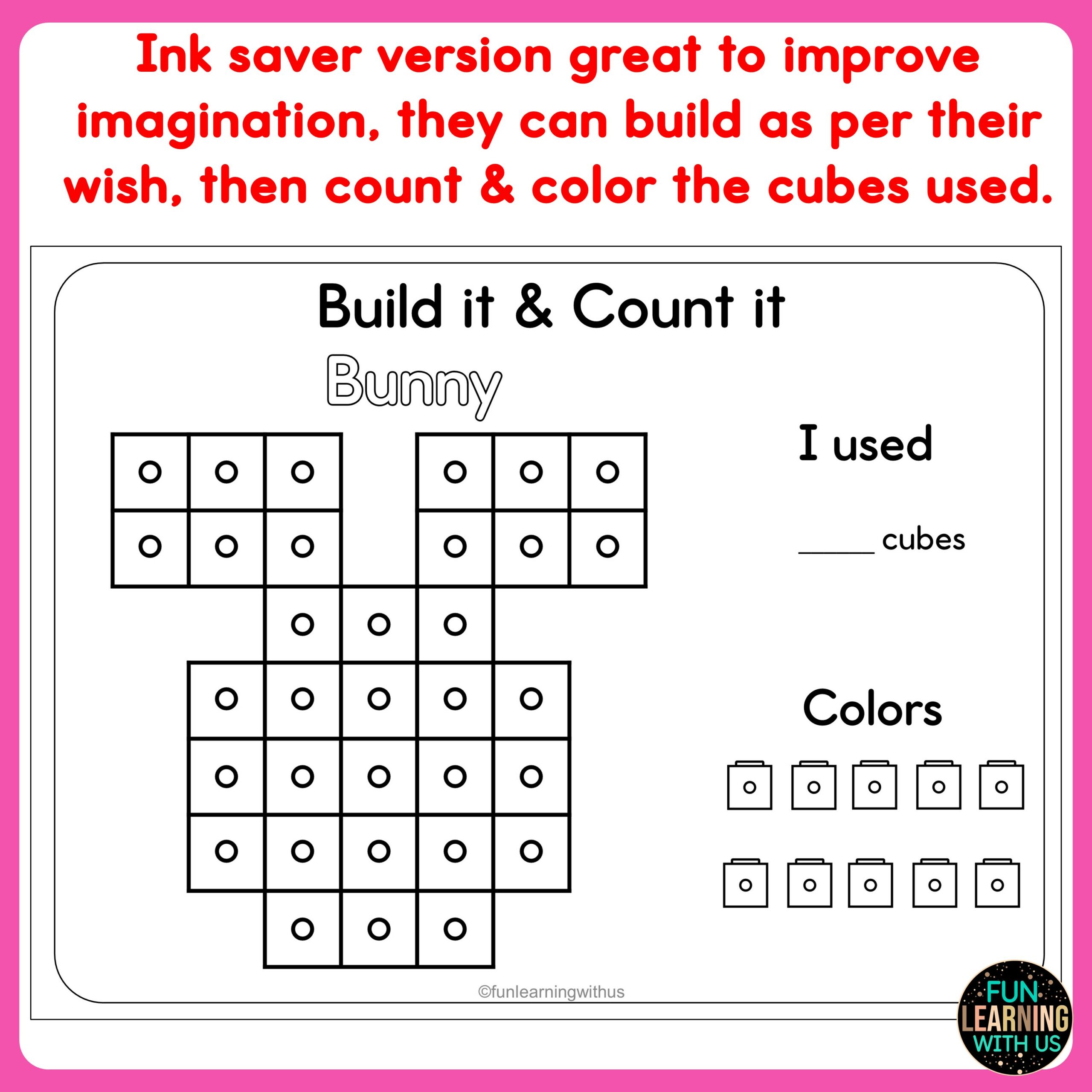 Easter Linking Cubes Mats | Fine motor Skill or STEM Center Mats | Made ...