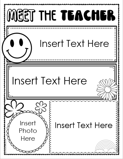 Meet the Teacher Editable Handout Back to School About Me Groovy Retro ...