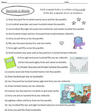 Decimals in Words (20 Examples Written Out) | Made By Teachers