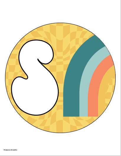 Word Wall Headers Alphabet Banner Posters Signs Groovy Retro Vibes ...