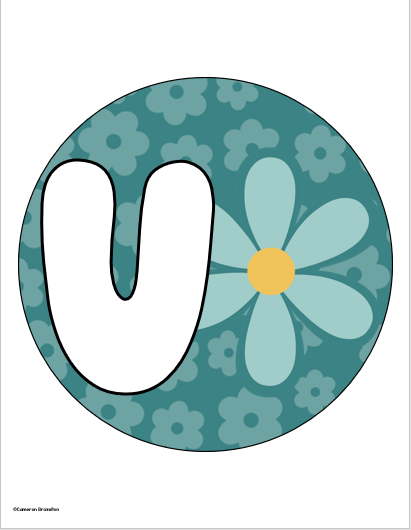 Word Wall Headers Alphabet Banner Posters Signs Groovy Retro Vibes ...