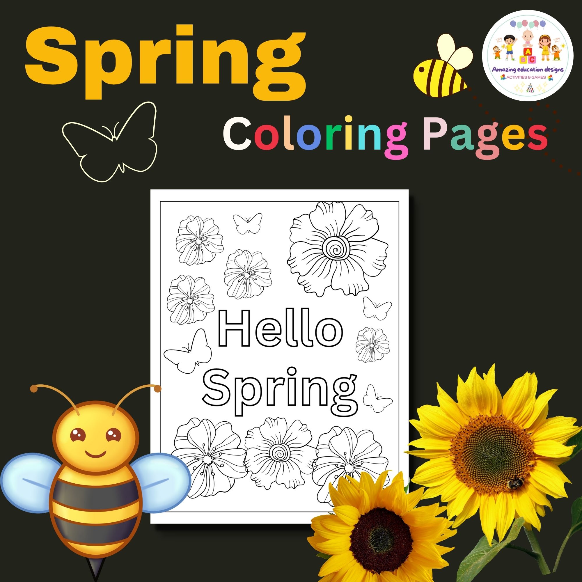 Spring Coloring Pages | Made By Teachers