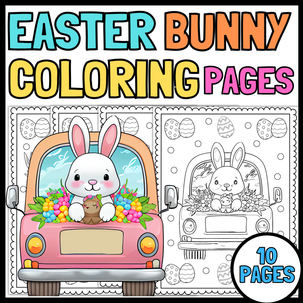 Easter Bunny Coloring Page | Easter coloring pages | Easter coloring ...