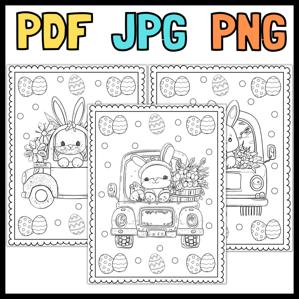 Easter Bunny Coloring Page | Easter coloring pages | Easter coloring ...