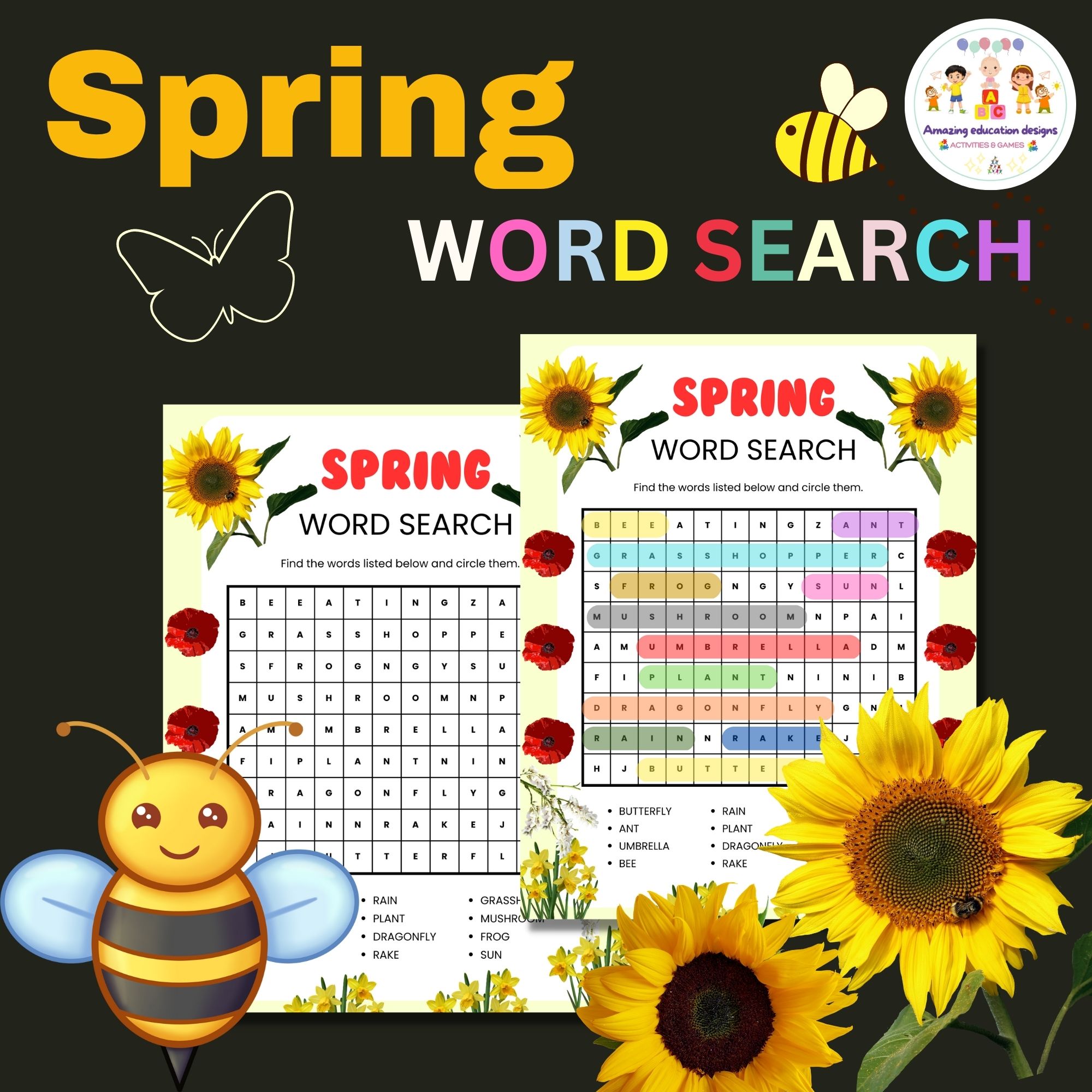WORD SEARCH Spring | Made By Teachers