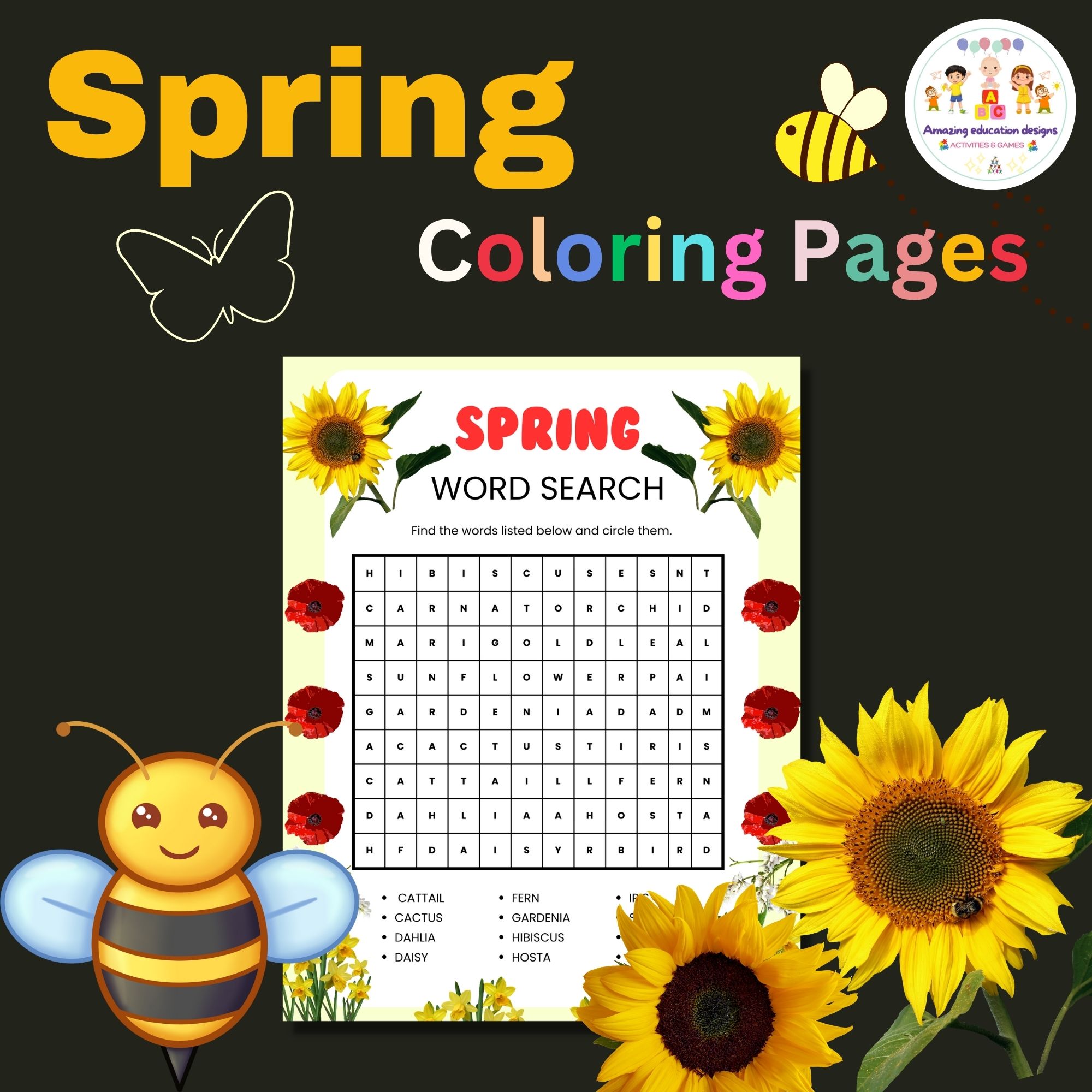 WORD SEARCH Spring | Made By Teachers