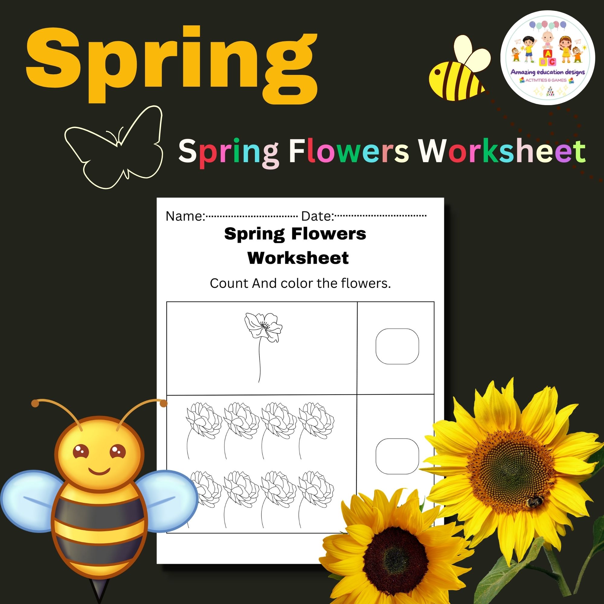 Spring Flowers Worksheet | Made By Teachers