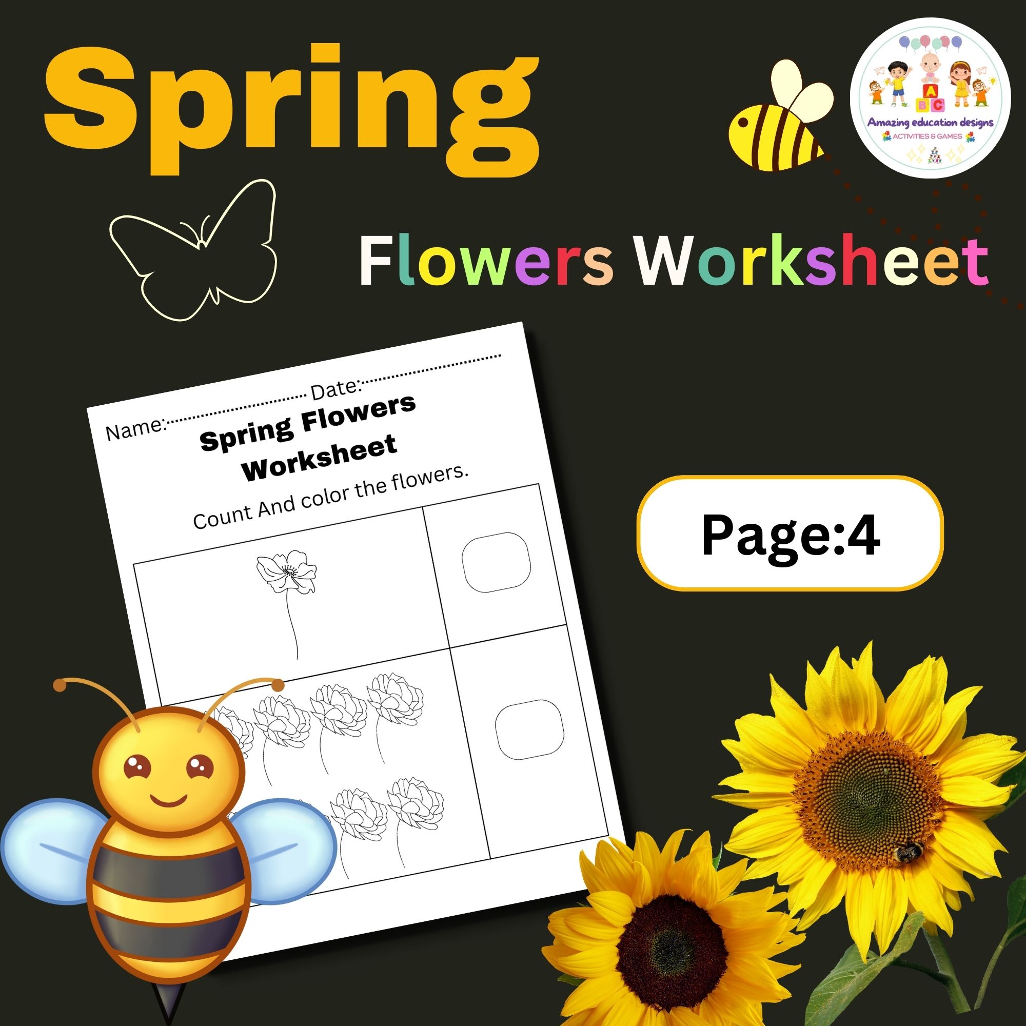 Spring Flowers Worksheet | Made By Teachers