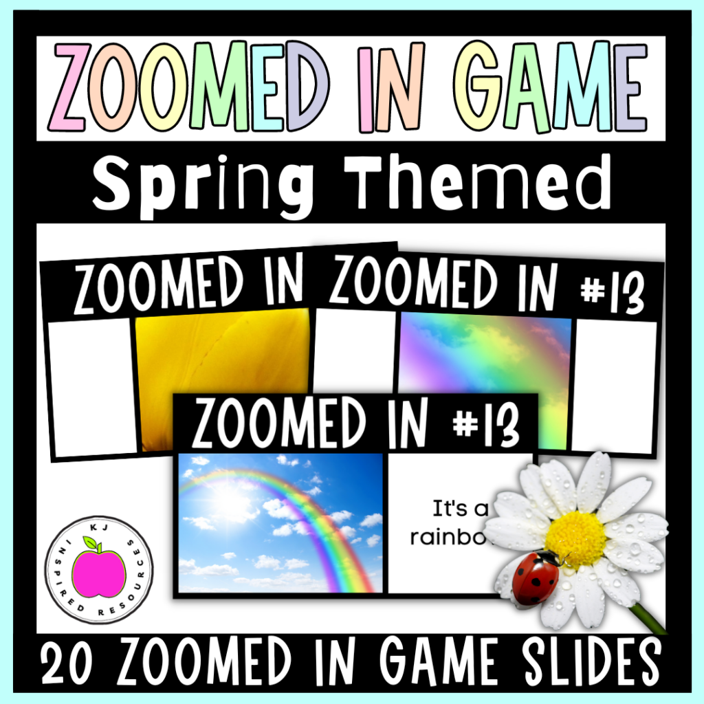 Spring / March / April / May Digital Game - Zoomed In / Guess The ...