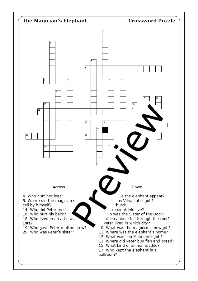 Kate DiCamillo "The Magician's Elephant" worksheets | Made By Teachers