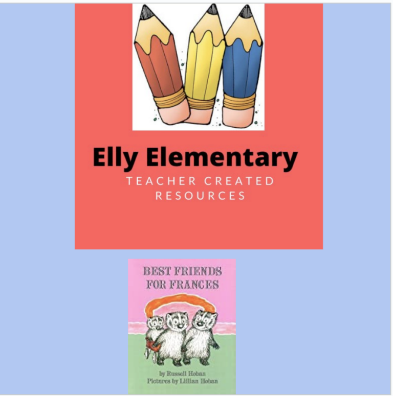 BEST FRIENDS FOR FRANCES BY RUSSELL HOBAN READING & ACTIVITIES UNIT ...