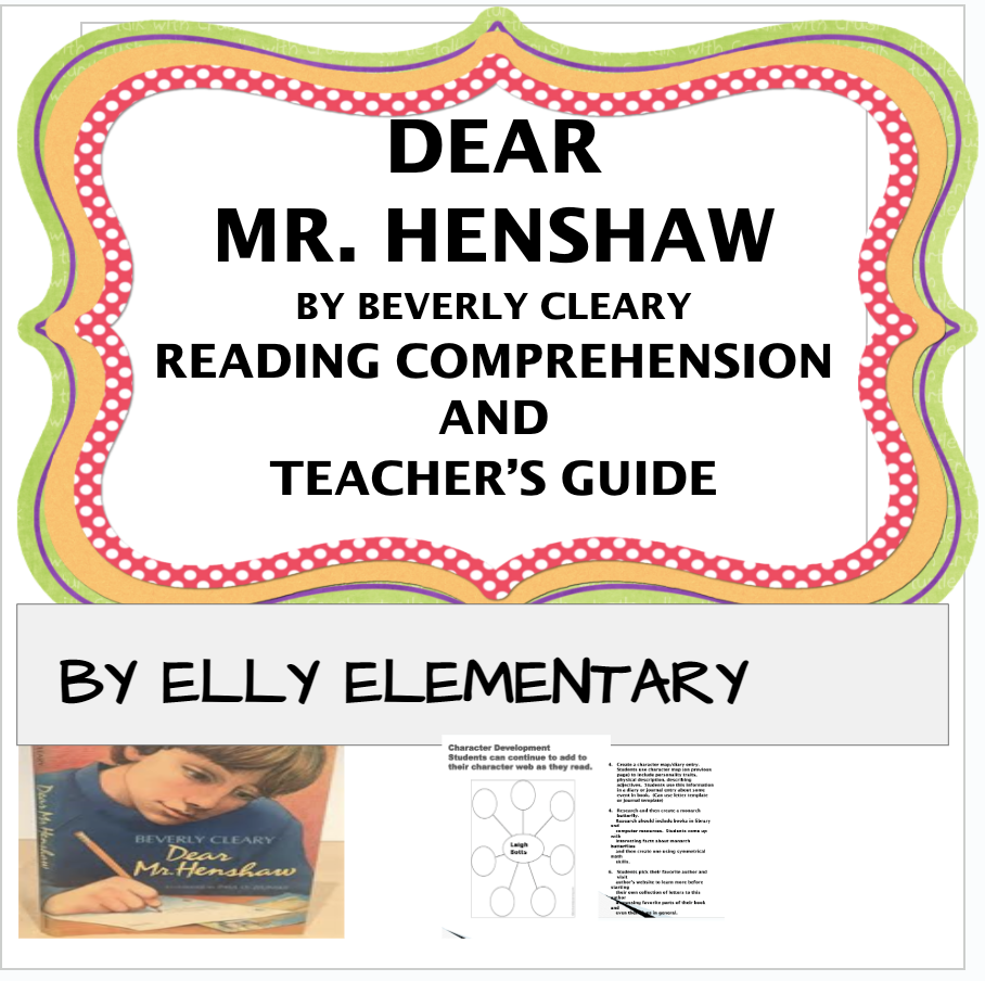 Dear Mr. Henshaw Reading Comprehension Guide | Made By Teachers