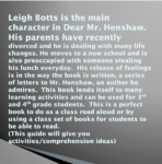 Dear Mr. Henshaw Reading Comprehension Guide | Made By Teachers