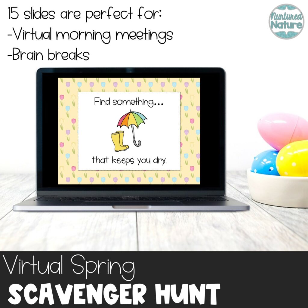 Spring Scavenger Hunt for Kids, Virtual Games for Zoom, Classroom Party ...