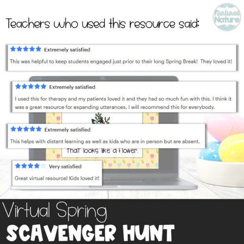 Spring Scavenger Hunt for Kids, Virtual Games for Zoom, Classroom Party ...